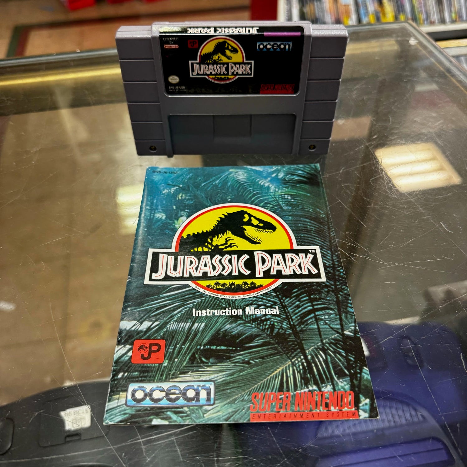 Jurassic Park With Manual Ls Super Nintendo Secret Castle Toys And Games